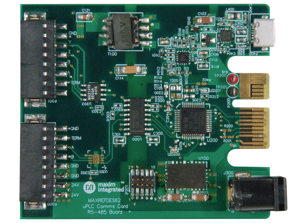 MAXREFDES62 RS-485 通信微型 PLC 卡 - Analog Devices / Maxim Integrated | Mouser