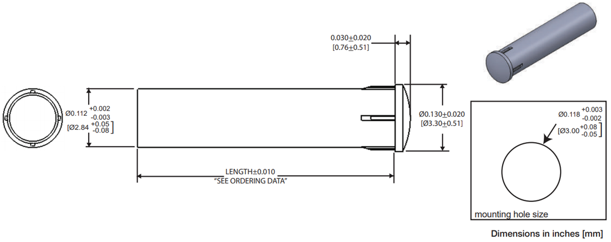 LFB Low Profile Diffused Rigid Light Pipes - VCC | Mouser