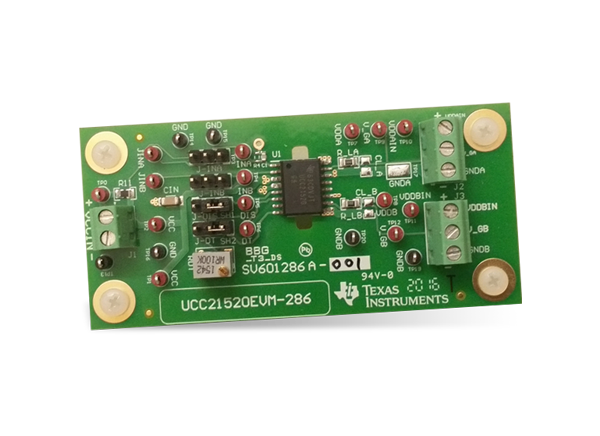 UCC21520EVM-286驱动器评估模块 (EVM) - TI | Mouser