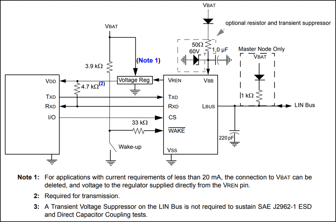 MCP2003B LIN 收发器 - Microchip Technology | Mouser
