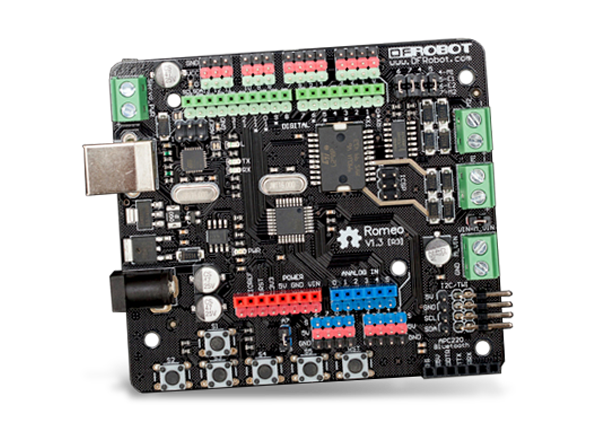 Romeo All In One Arduino Based Robot Boards Dfrobot Mouser 