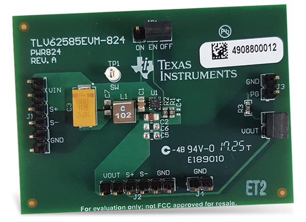 TLV62585EVM-824转换器评估模块 - TI | Mouser