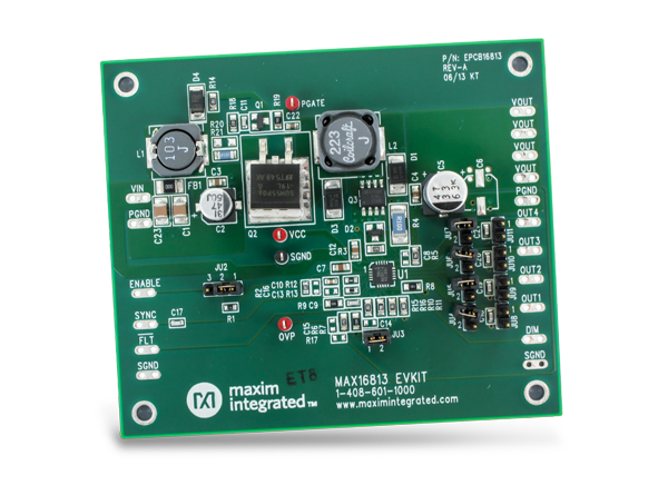 MAX16813评估套件 - Analog Devices / Maxim Integrated | Mouser
