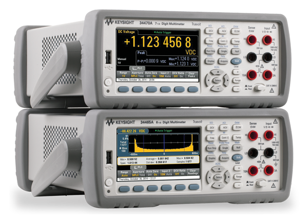 34460A/61A/65A/70A Benchtop Digital Multimeters - Keysight Technologies ...