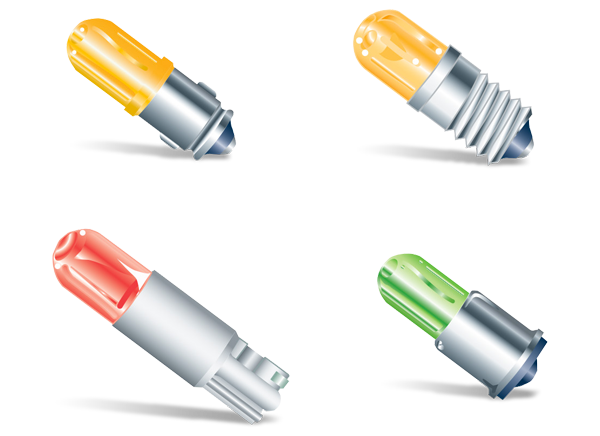 T-1 3/4 Sub-Miniature Flange LED Replacement Lamps - VCC | Mouser