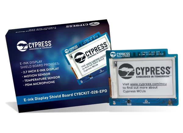 CY8CKIT-028-EPD E-ink显示扩展板 - Infineon Technologies | Mouser