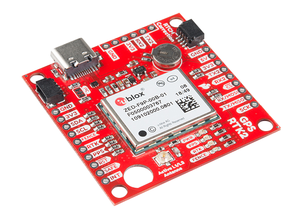 GPS-RTK2板 — ZED-F9P (Qwiic) - SparkFun | Mouser