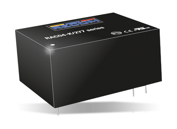 RAC04-K/277 AC/DC Converters - RECOM Power | Mouser RAC04-K/277 AC/DC Converters - RECOM Power | Mouser
