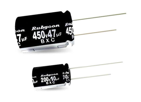 BXC Radial Lead Aluminum Electrolytic Capacitors - Rubycon | Mouser
