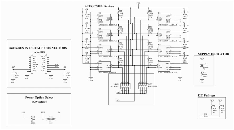 ATECC608A DT100104 Trust开发板 - Microchip Technology | Mouser