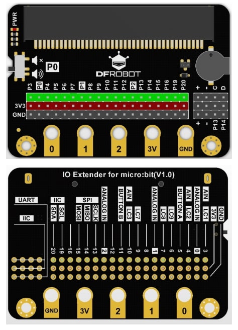 micro:IO Extender Board - DFRobot | Mouser