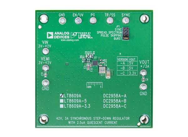 LT8609演示板DC2958A-A/B/C - ADI | Mouser