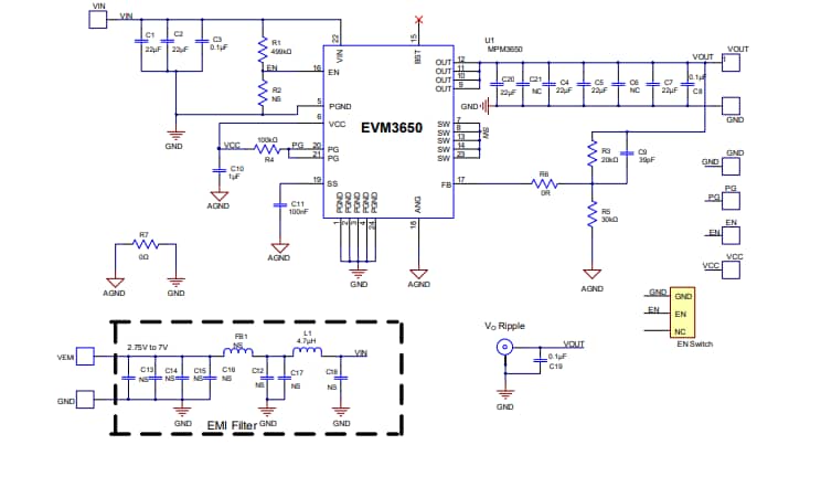 EVM3650-QW-00A Evaluation Board - MPS | Mouser