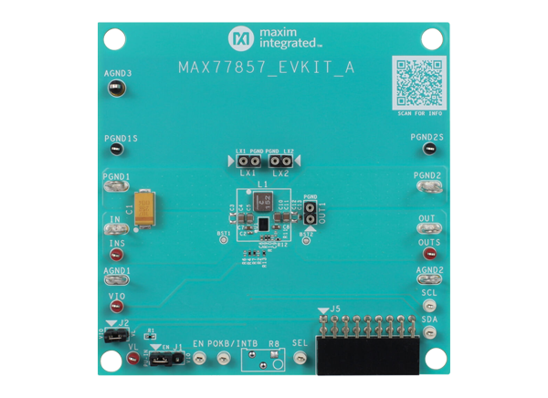 MAX77857评估套件 - Analog Devices / Maxim Integrated | Mouser