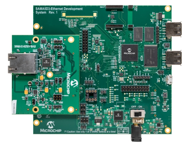 EVB-KSZ9131RNX插入式评估板 - Microchip Technology | Mouser