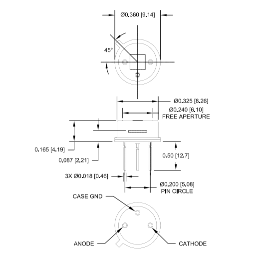 UV Enhanced Silicon Photodiode - Advanced Photonix | Mouser