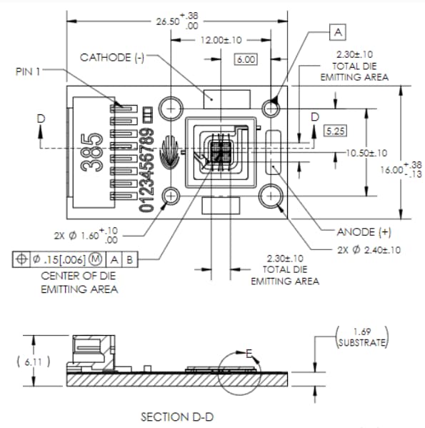 CBM-50X-UV Ultraviolet Chip On Board LEDs - Luminus Devices | Mouser