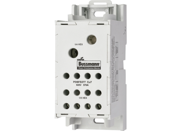 PDBFS Finger-Safe Power Distribution Blocks - Bussmann / Eaton | Mouser