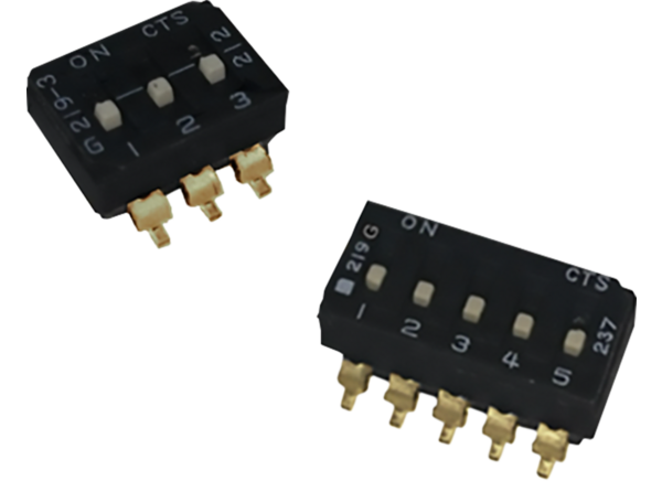 219G SMD DIP Switches - CTS Electronic Components | Mouser