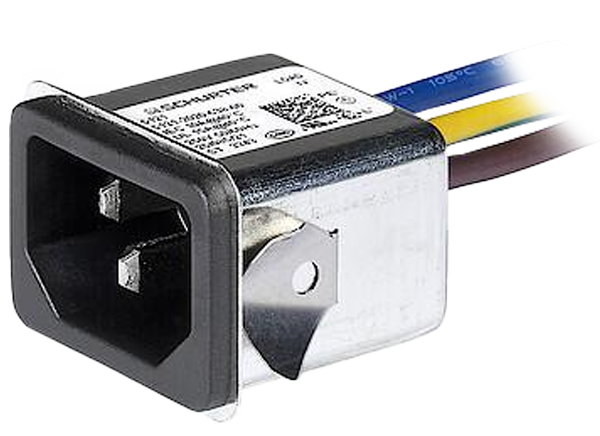 5121 Series IEC C14 Appliance Inlets with Filters - Schurter | Mouser