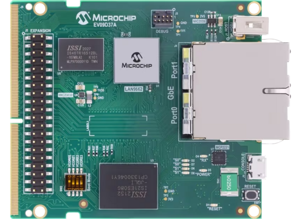 EVB-LAN9662 Evaluation Board - Microchip Technology | Mouser