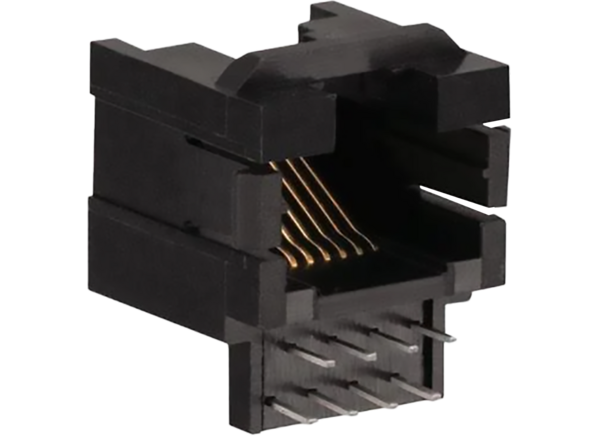 RJ模块化底插式垂直插孔 - Stewart Connector / Bel | Mouser