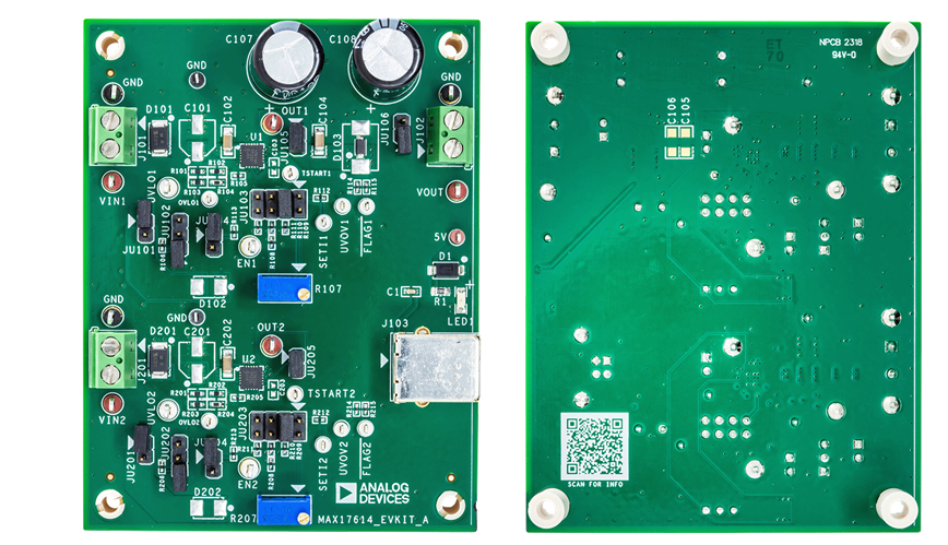 MAX17614EVKIT评估套件 - Analog Devices / Maxim Integrated | Mouser