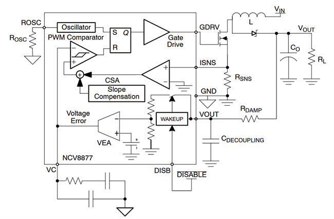 NCV8877非同步升压控制器 - onsemi | Mouser