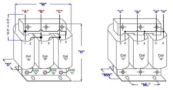 3PH Three-Phase Transformers - Bel Fuse | Mouser