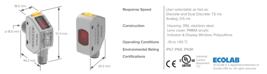 Q4X Series Photoelectric Sensors - Banner Engineering | Mouser