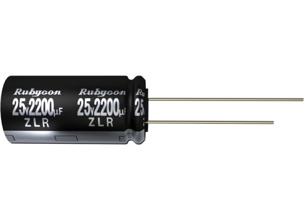 ZLR Radial-Leaded Aluminum Electrolytic Capacitors - Rubycon | Mouser