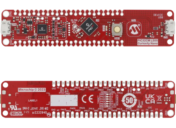 EV41C56A PIC32CM LS00 Curiosity Nano+ Touch Kit - Microchip Technology | Mouser