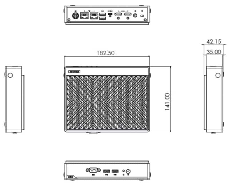 预配置的UBX-110K 4K UHD存储网关 - Advantech | Mouser