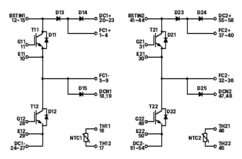 NXH500B100H7F5SHG 112mm x 62mm Power Module - onsemi | Mouser