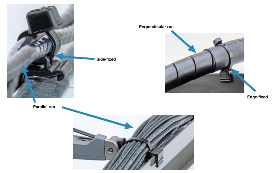 Dome Top Edge Clips with Cable Tie Mounts - Panduit | Mouser