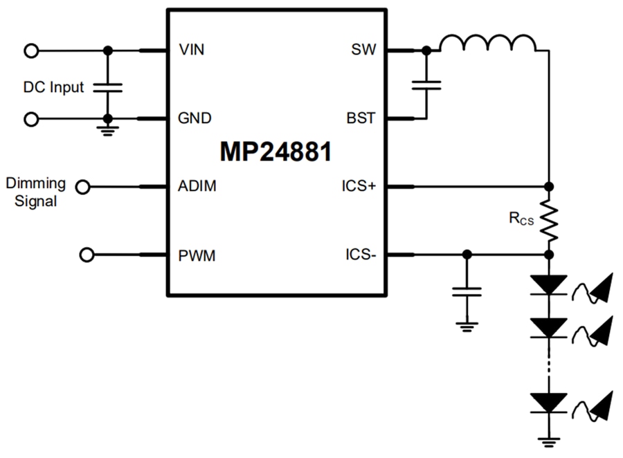 MP24881 Step-Down LED Driver - MPS | Mouser