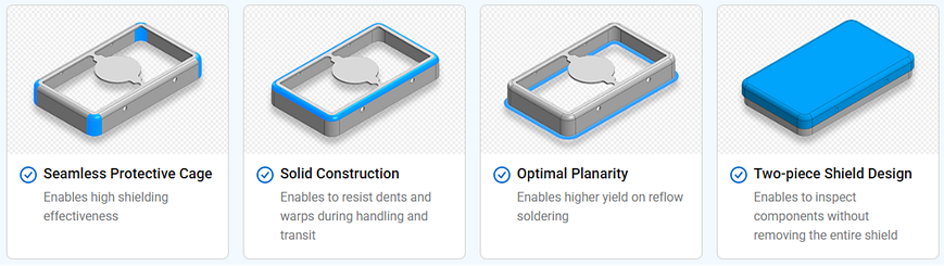 Nickel-Silver Drawn-Seamless EMI/RFI Shields - Masach Tech | Mouser